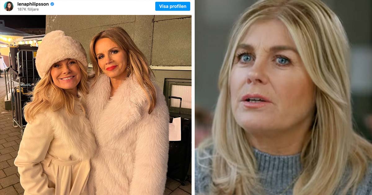 Lena Philipssons bild med Pernilla Wahlgren väcker reaktioner – News