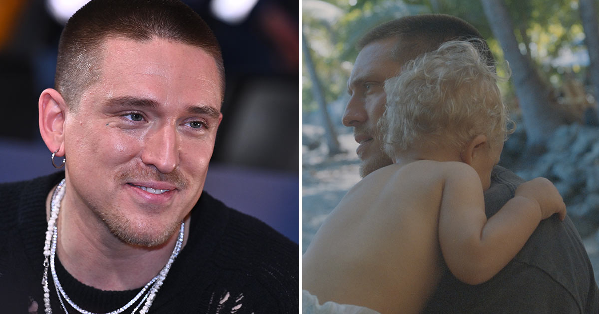 Danny Saucedo hyllas för bilden med sin son Nahuel