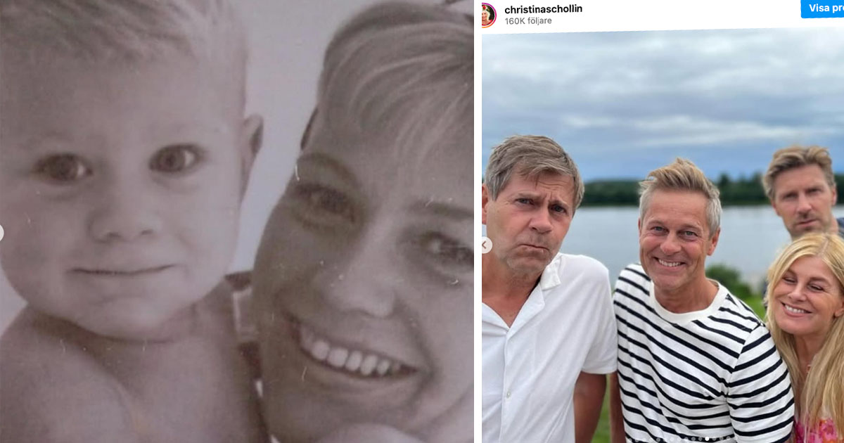 Christina Schollin firar sin okända son Peter Wahlgren