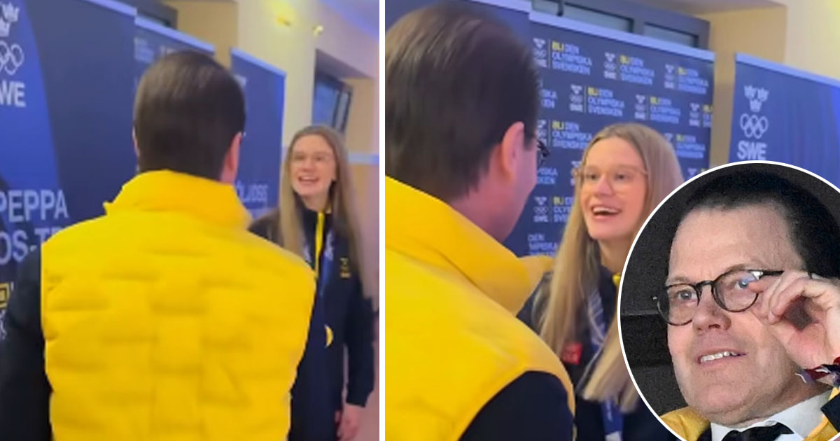 Prins Daniel hyllar svenska OS-hjälten Isabella Wranå