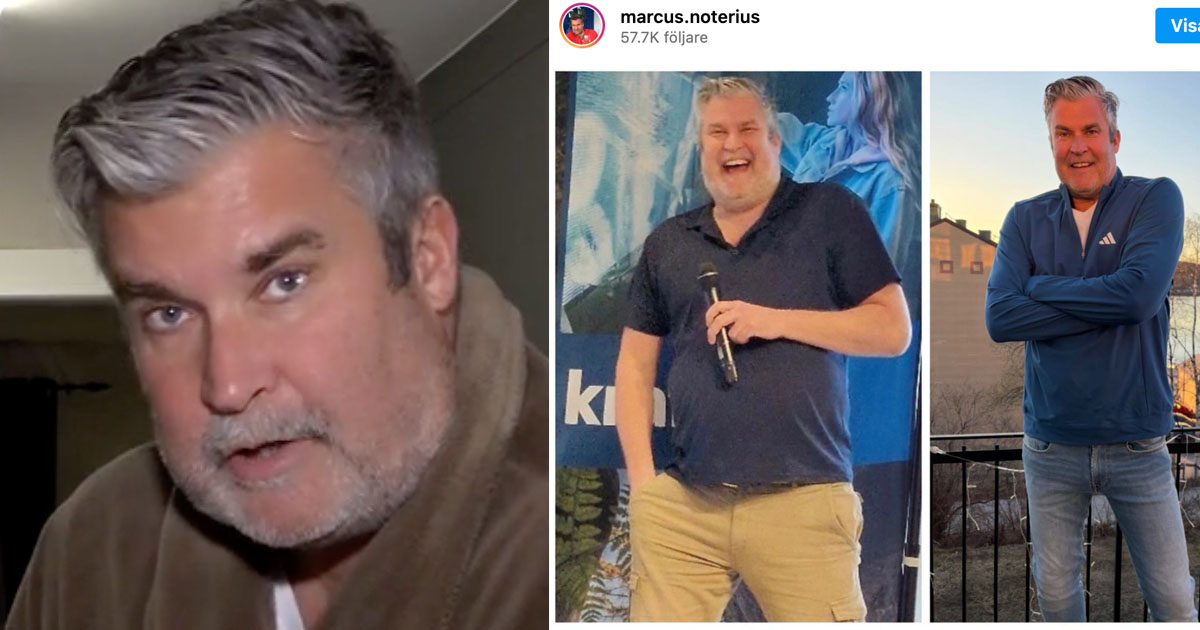 Marcus Noterius har rasat 23 kilo i vikt: ”Känns helt fantastiskt”