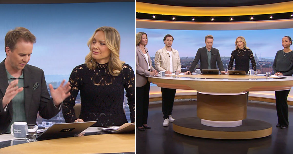 Nyhetsuppläsaren tvingas bort från SVT:s Morgonstudion